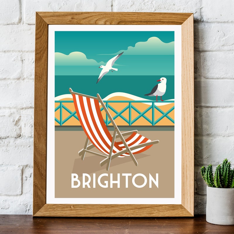 Brighton Poster - Etsy UK