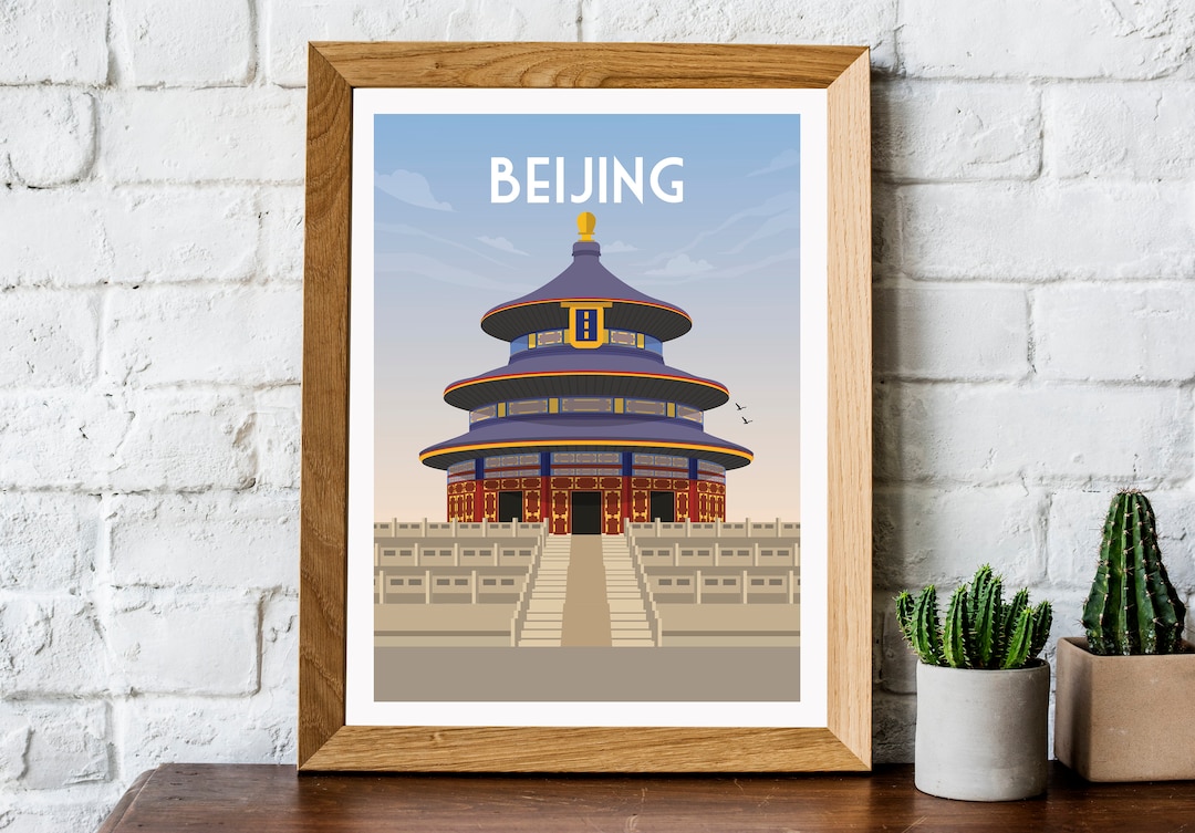 Beijing Travel Poster, China Poster, Beijing Print, Beijing Poster ...