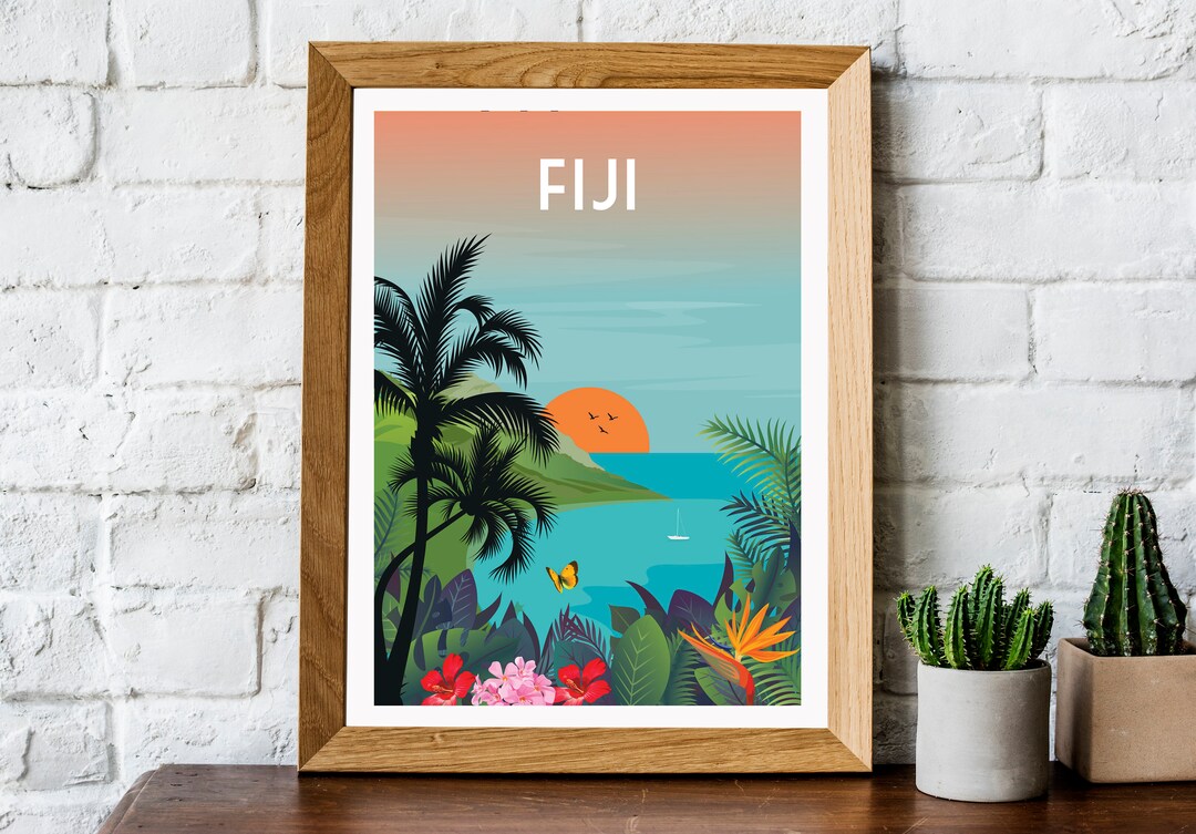 Fiji Travel Print Fiji Print Fiji Poster Fiji Travel - Etsy