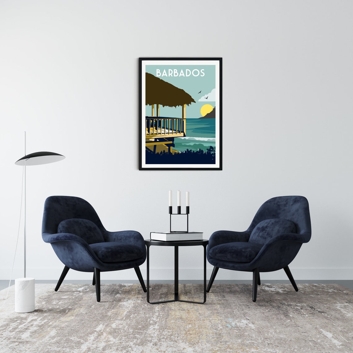 Barbados print Barbados poster Barbados wall art Barbados | Etsy