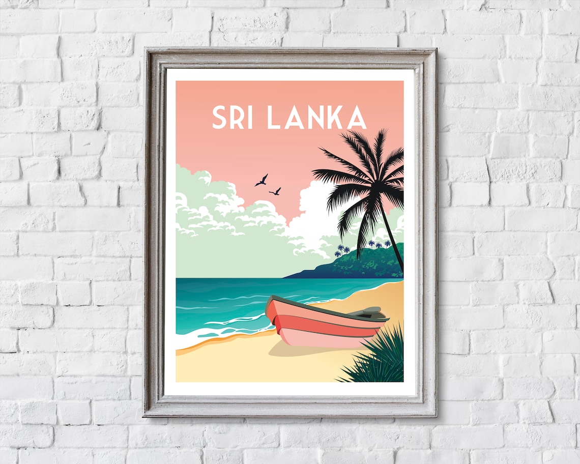 Sri Lanka Print Sri Lanka Travel Poster Sri Lanka Wall Art - Etsy UK