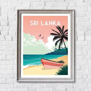 Sri Lanka Print, Sri Lanka Travel Poster, Sri Lanka Wall Art, Sri Lanka ...