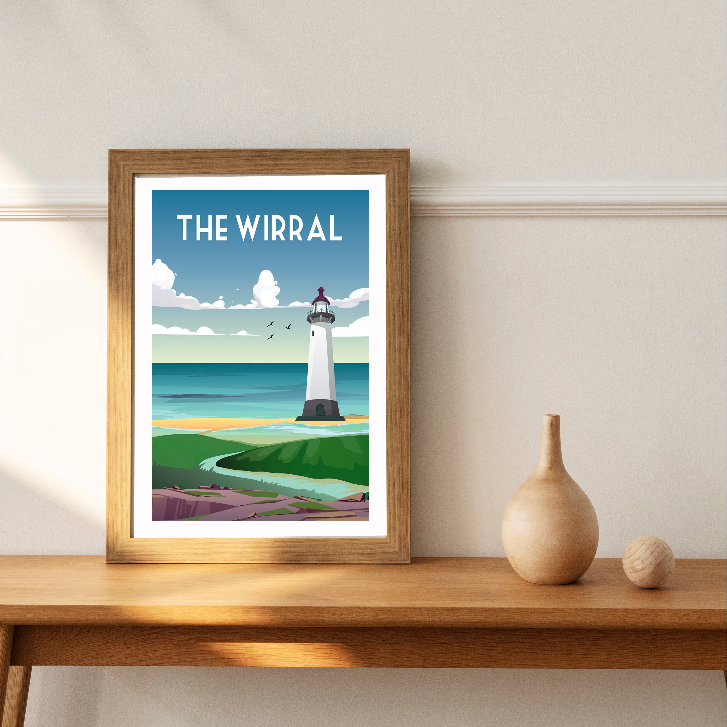 The Wirral Travel Poster Wirral Print Wirral Poster Wirral - Etsy UK