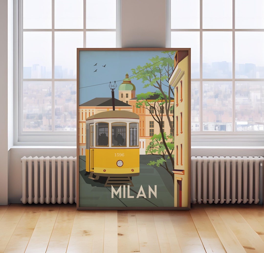 Milan Print, Italy Travel Poster, Milan Travel Poster, Milan Wall Art ...