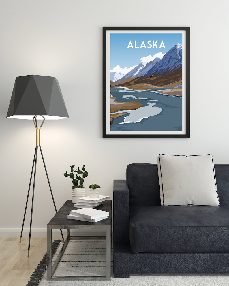 Alaska Print Alaska Travel Poster Alaska Poster Alaska - Etsy