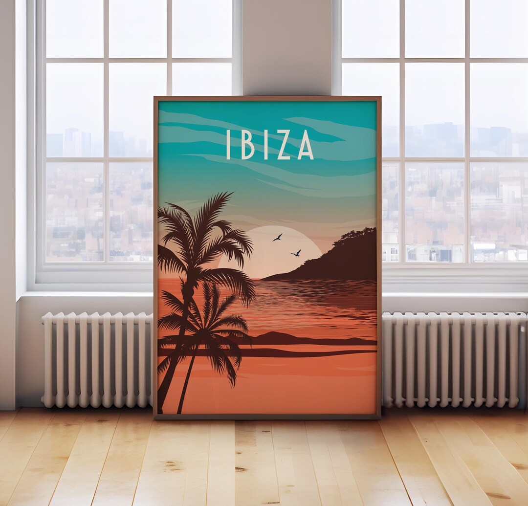 Ibiza Travel Poster, Ibiza Print, Ibiza Travel Print, Ibiza Poster ...