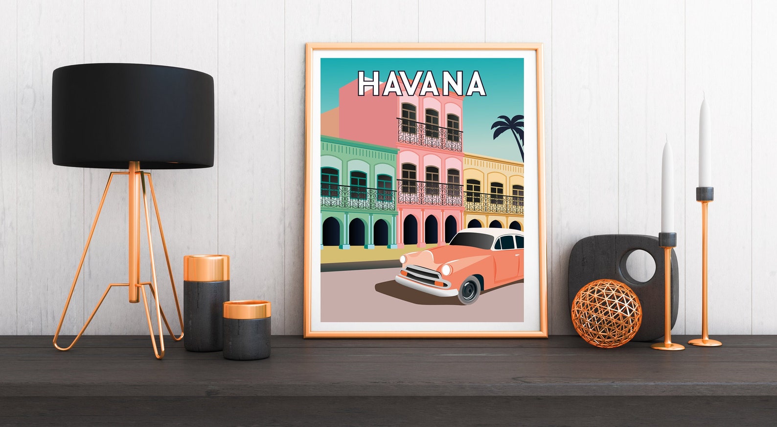 Havana travel poster Cuba print Havana print Havana travel | Etsy