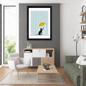 Retro Cat Print Cat Wall Art Cat Poster Cat Gift Retro | Etsy