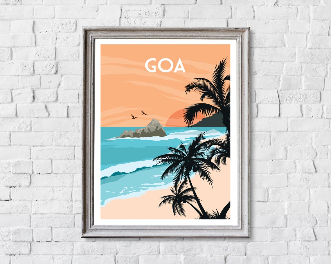 Goa Print India Travel Poster Goa Travel Print Goal Poster - Etsy UK