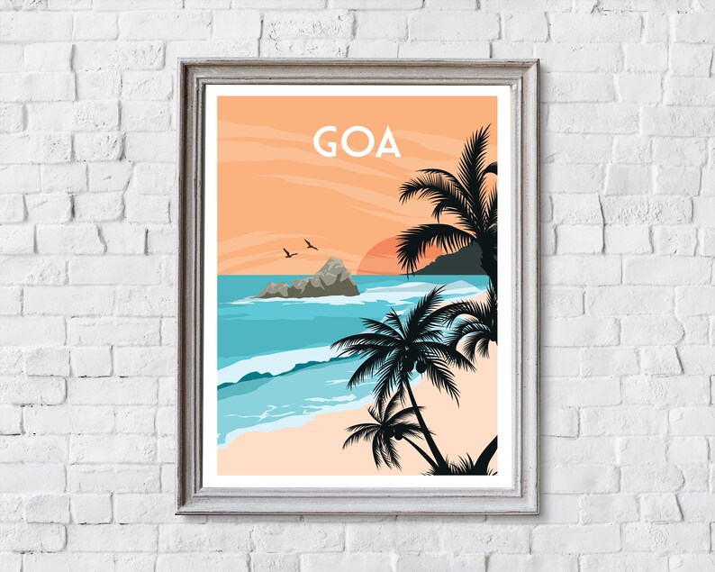 Goa Print India Travel Poster Goa Travel Print Goal Poster - Etsy UK