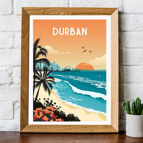 Durban Travel Poster - Etsy