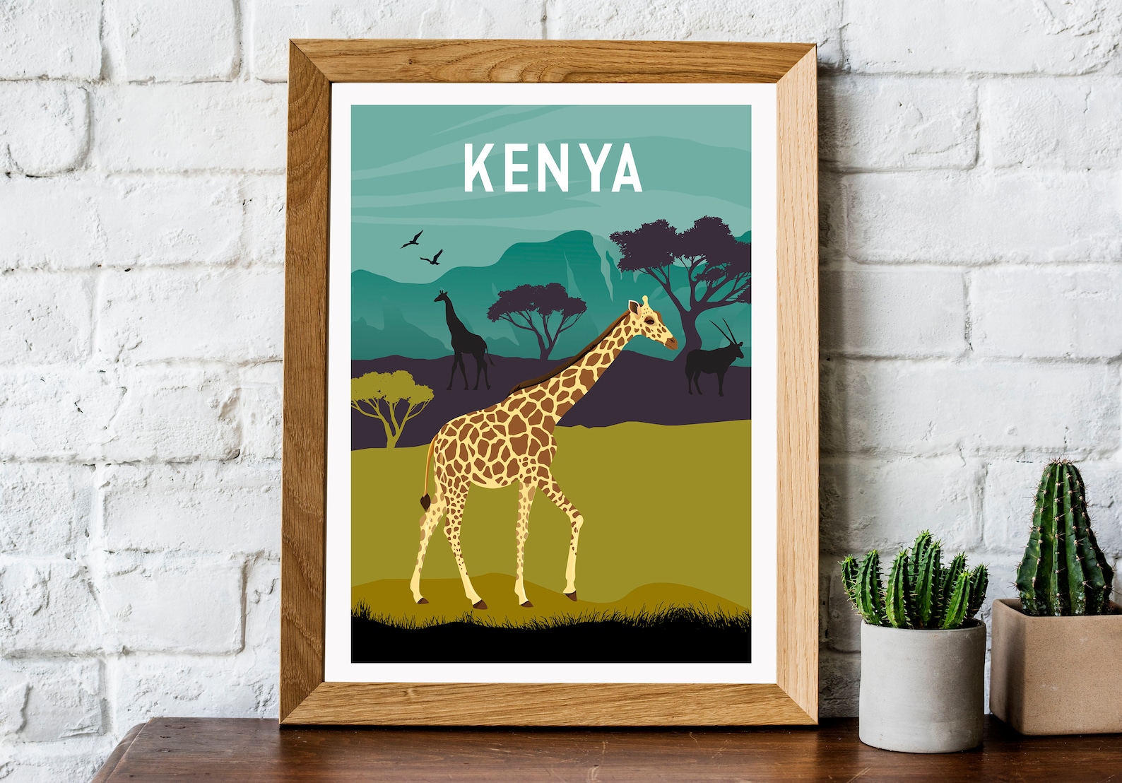 Kenya Travel Poster Kenya Travel Print Kenya Wall Art Kenya | Etsy