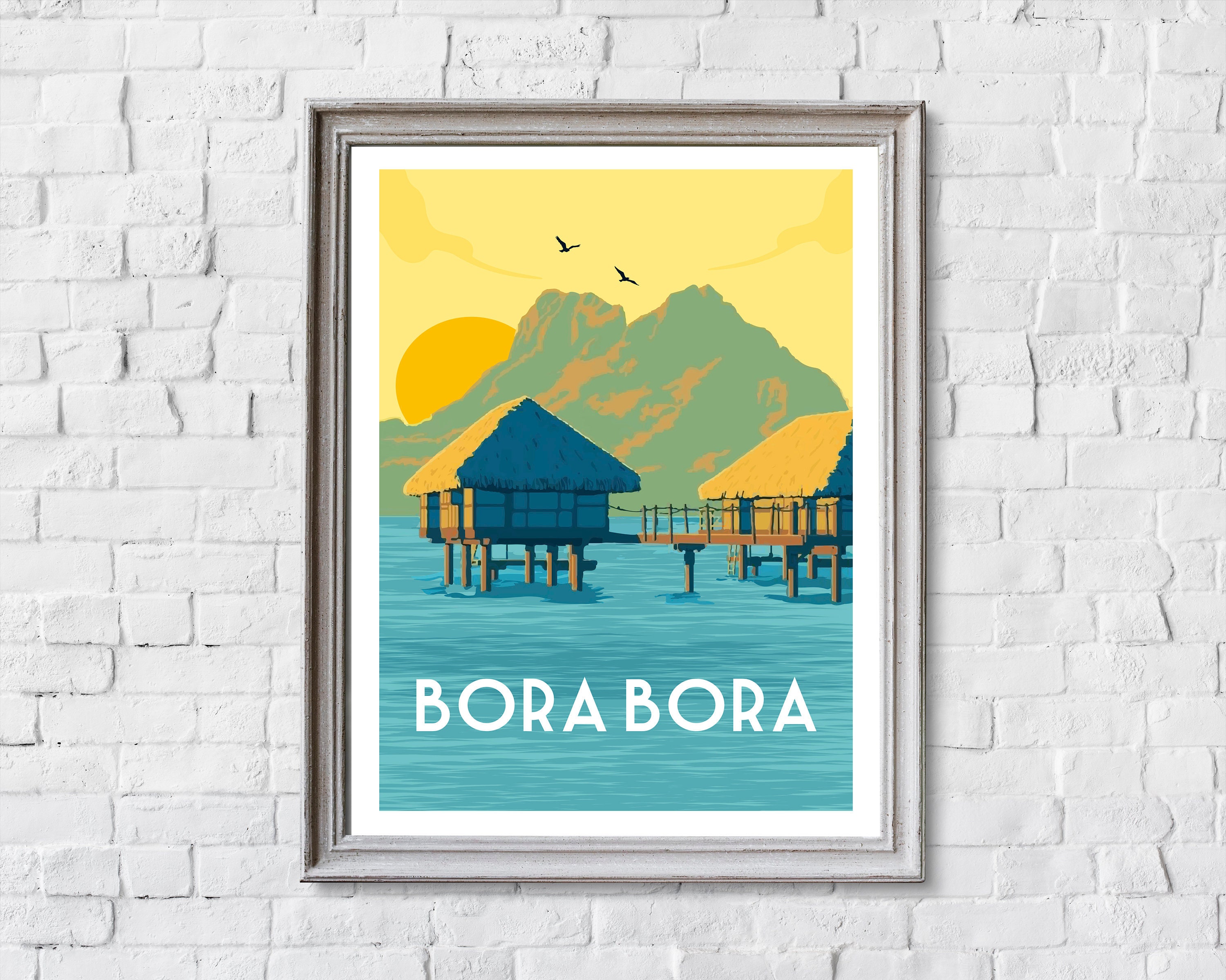 Bora Bora Print Bora Bora Travel Poster Bora Bora Travel - Etsy