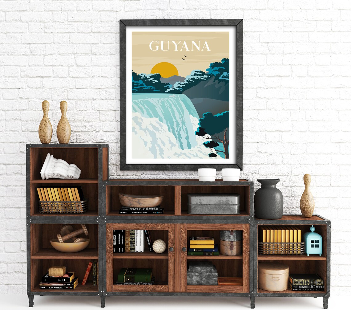 Guyana Poster Guyana Print Guyana Travel Print Guyana | Etsy UK