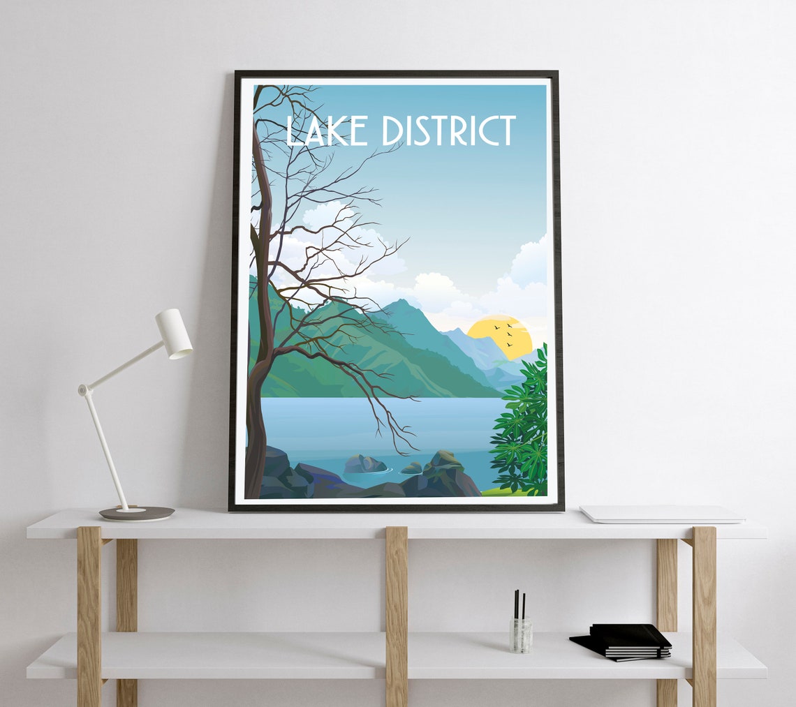 Lake District Print Lake District Poster Lake District Wall - Etsy UK