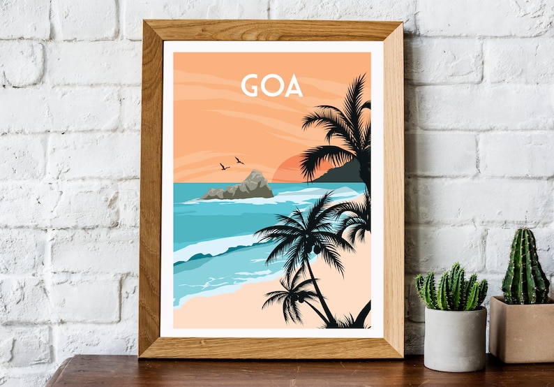 Goa Print India Travel Poster Goa Travel Print Goal Poster - Etsy UK