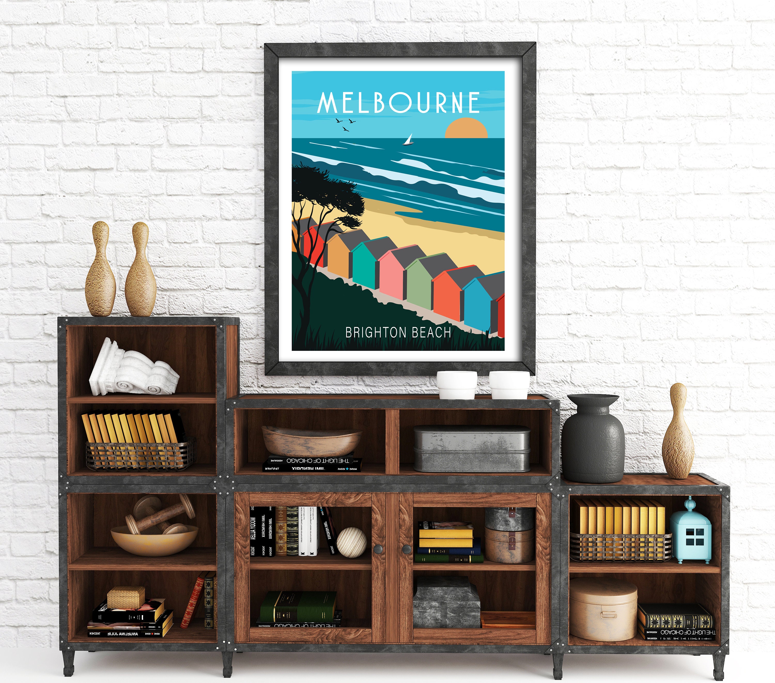 Melbourne Travel Poster Melbourne Print Melbourne Wall Art | Etsy UK