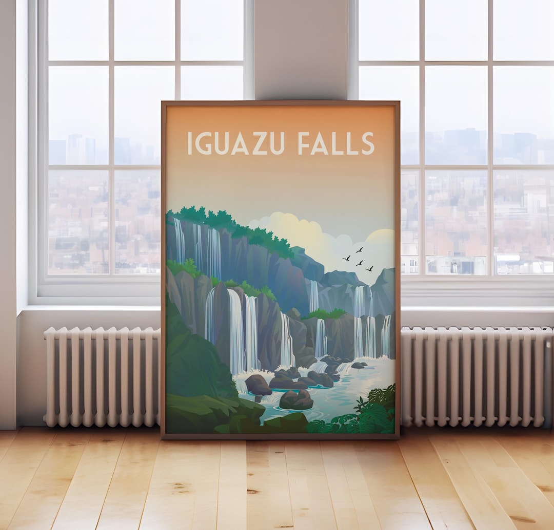 Iguazu Falls Print, Iguazu Falls Poster, Iguazu Falls Travel Print ...
