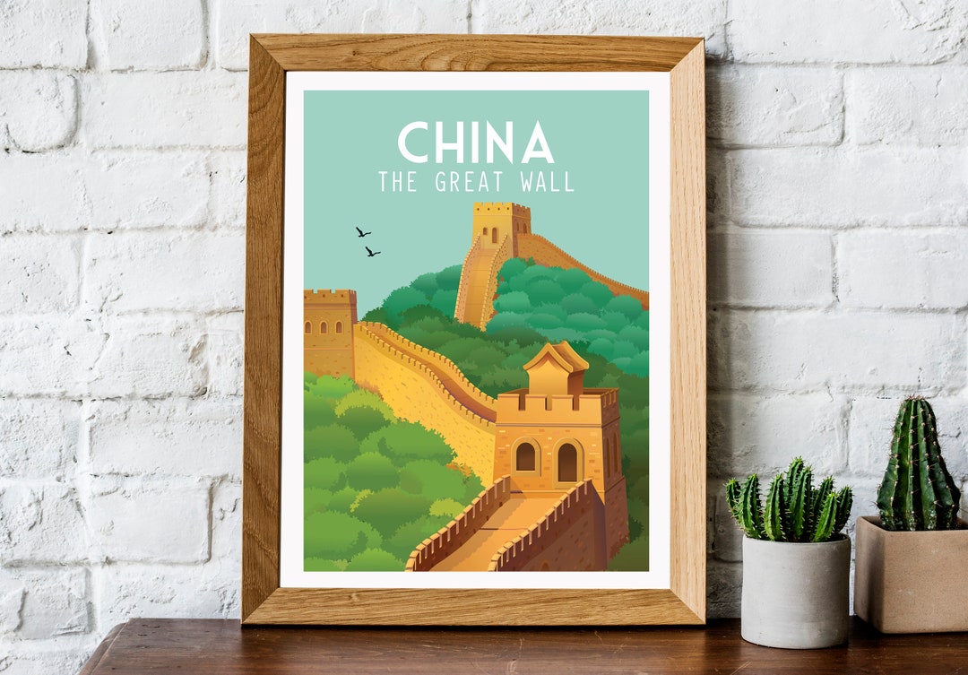 Great Wall of China Poster, China Travel Print, China Poster, China ...