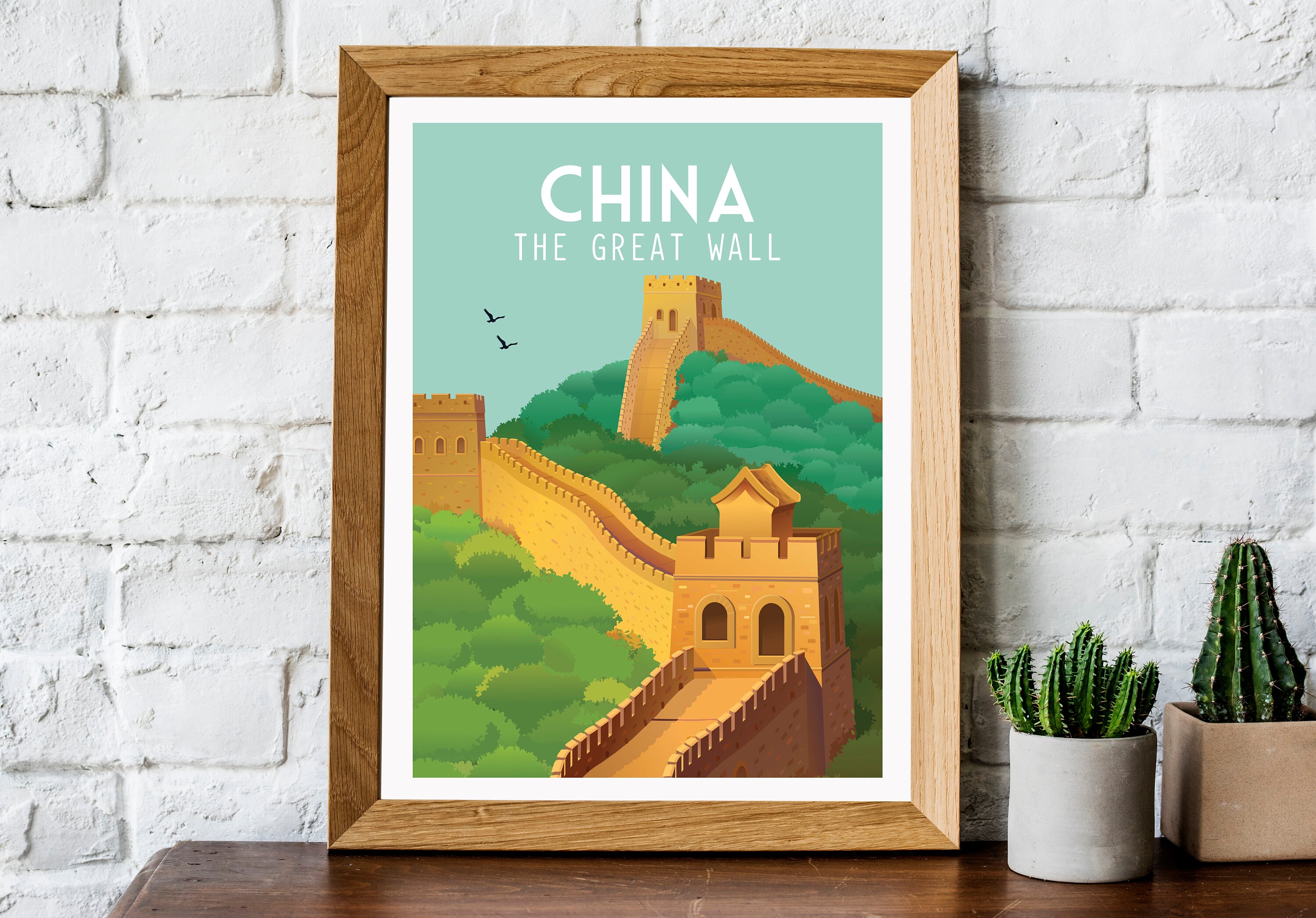 Great Wall of China Poster, China Travel Print, China Poster, China ...
