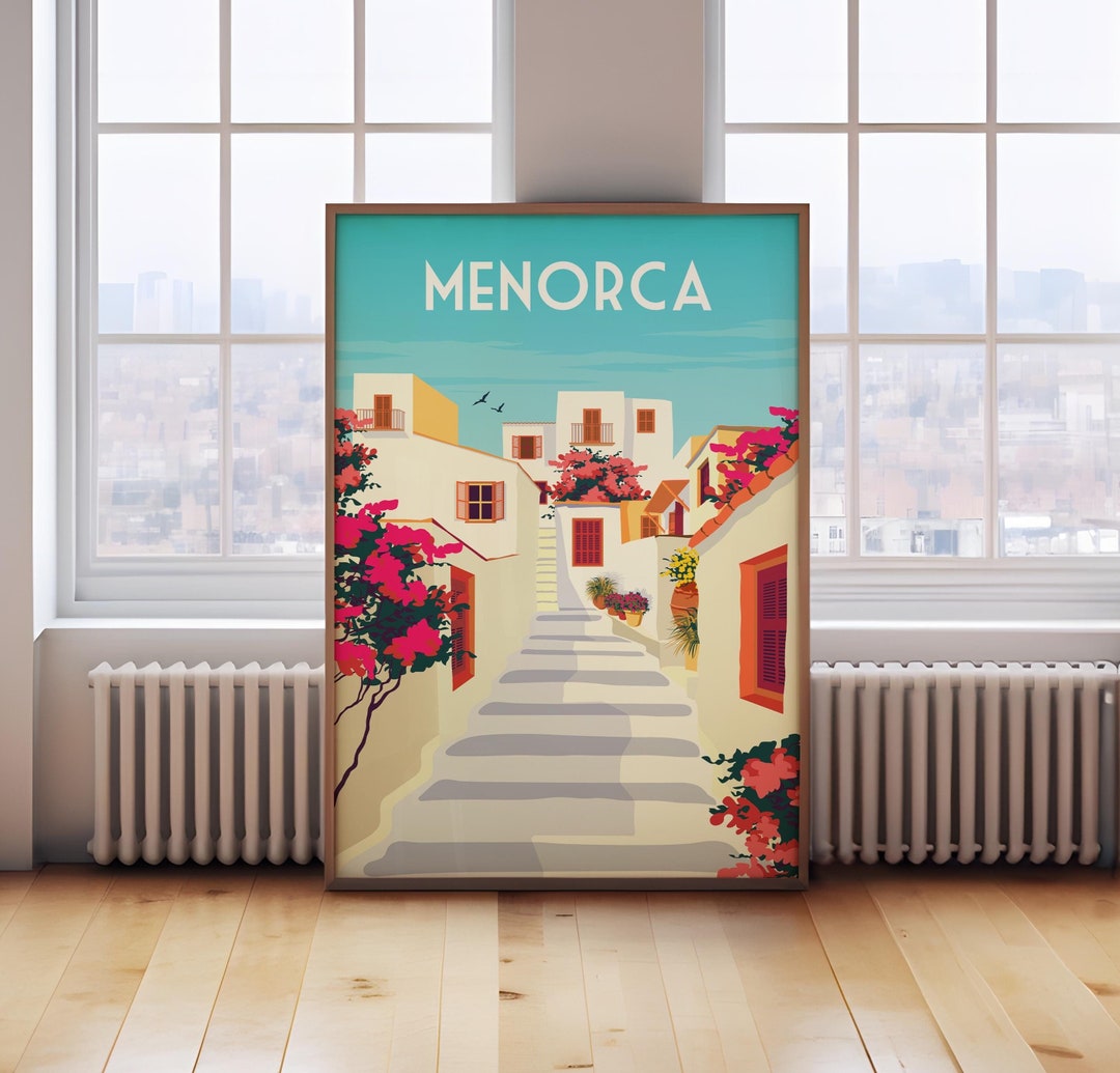 Menorca Travel Print, Menorca Travel Poster, Menorca Poster, Minorca ...