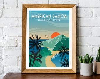 American Samoa Poster - Etsy