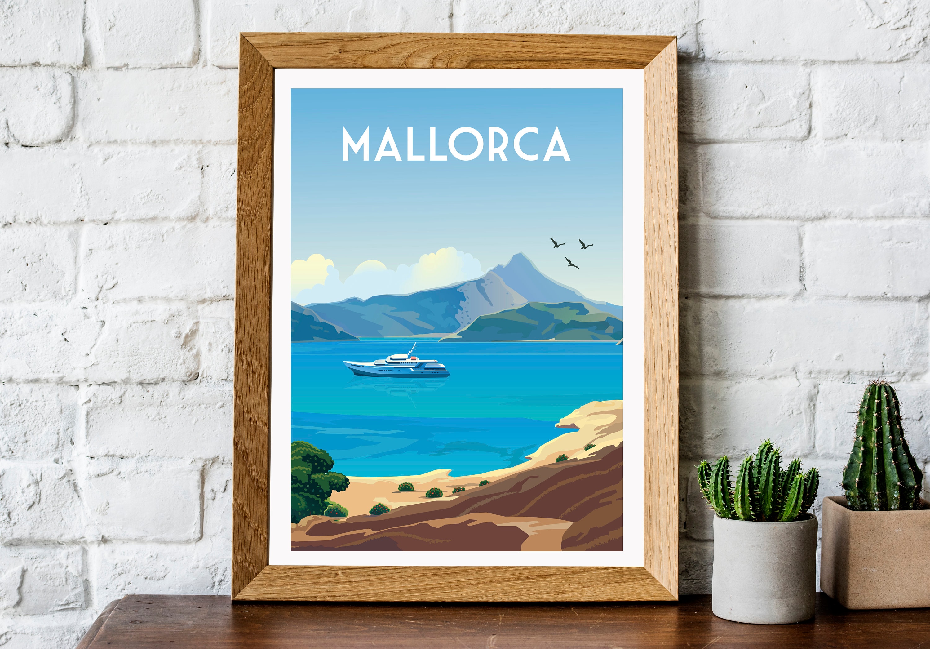 Mallorca Travel Print Majorca Travel Poster Mallorca Poster - Etsy UK