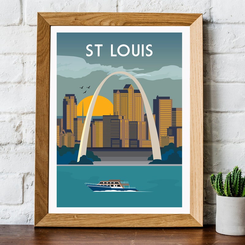 St Louis Poster - Etsy