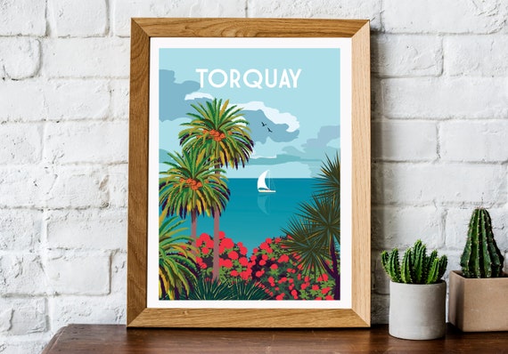 torquay travel poster torquay travel poster torquay travel torquay ...