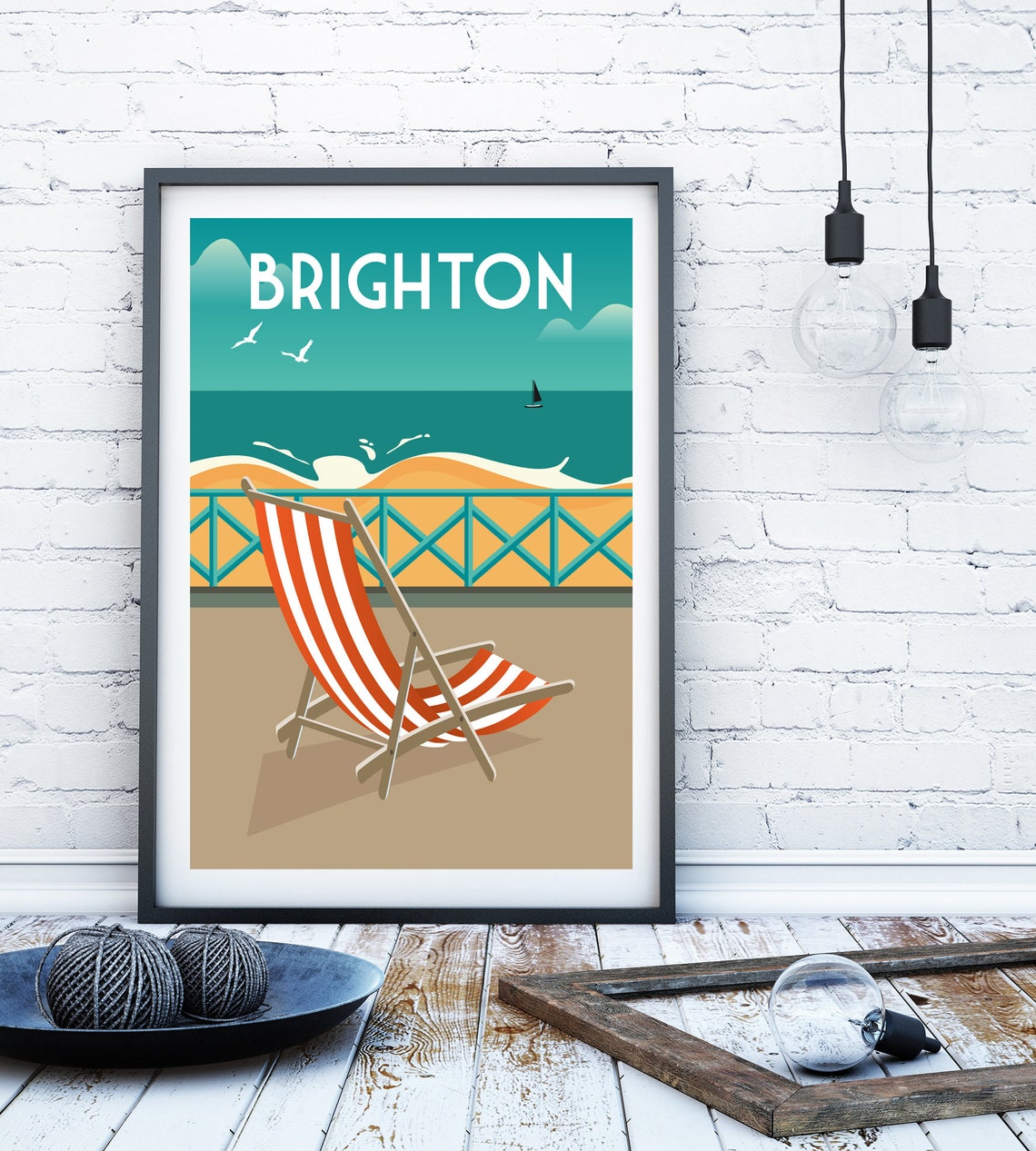 Brighton print Brighton travel poster Brighton travel print | Etsy Brighton print Brighton travel poster Brighton travel print | Etsy