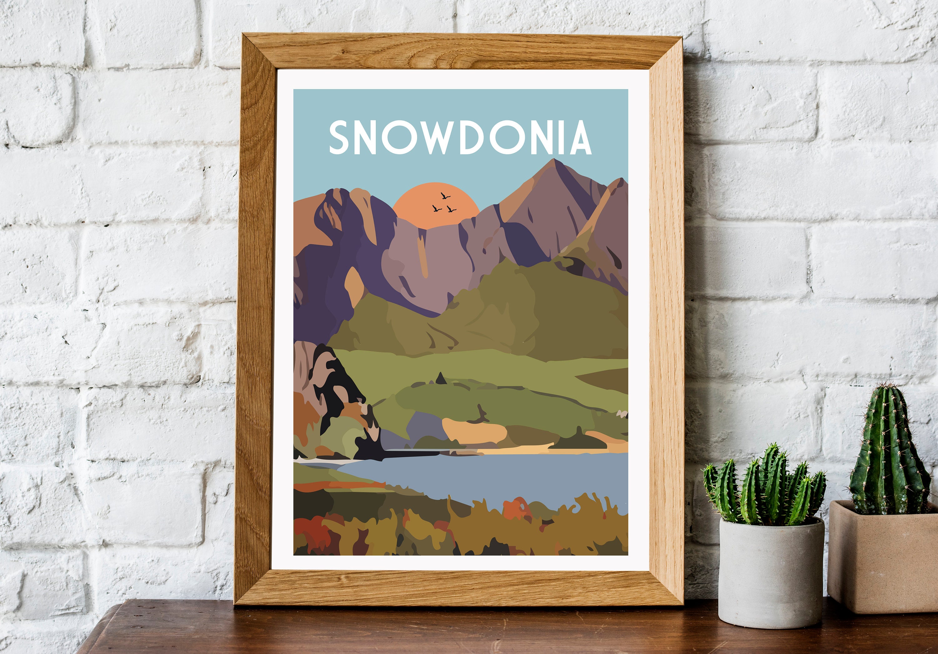Snowdonia Poster Snowdonia Print Snowdonia Travel Poster | Etsy UK
