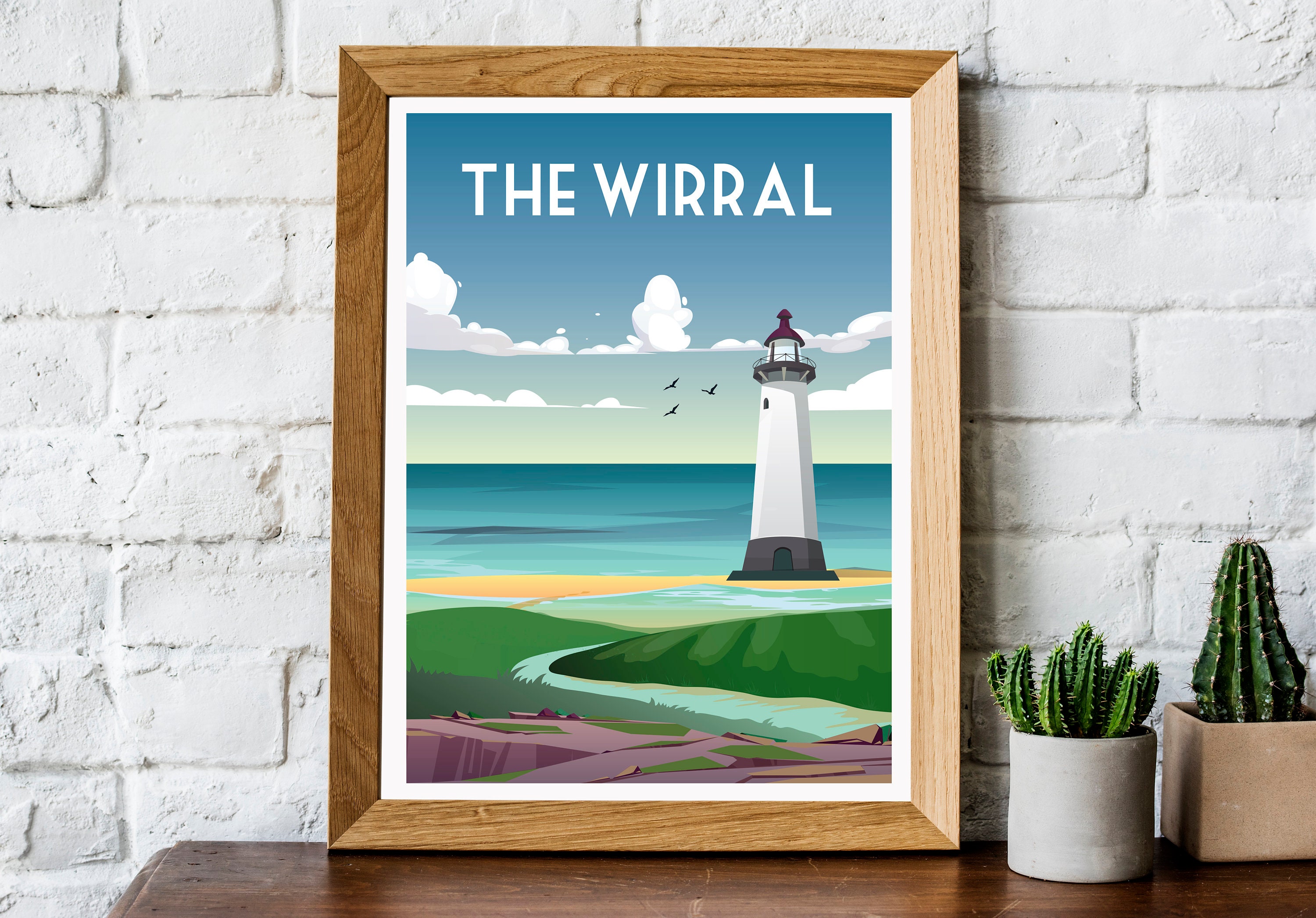 The Wirral Travel Poster Wirral Print Wirral Poster Wirral - Etsy UK