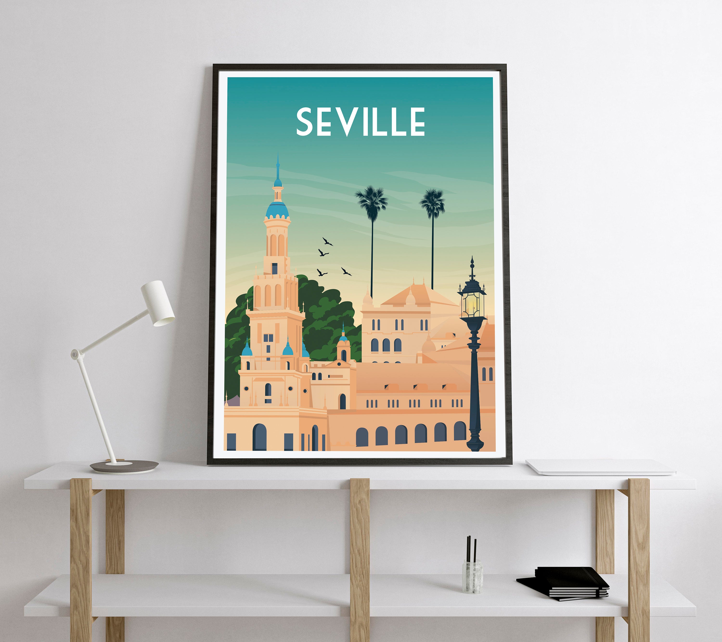Seville Travel Poster Seville Print Seville Travel Print - Etsy