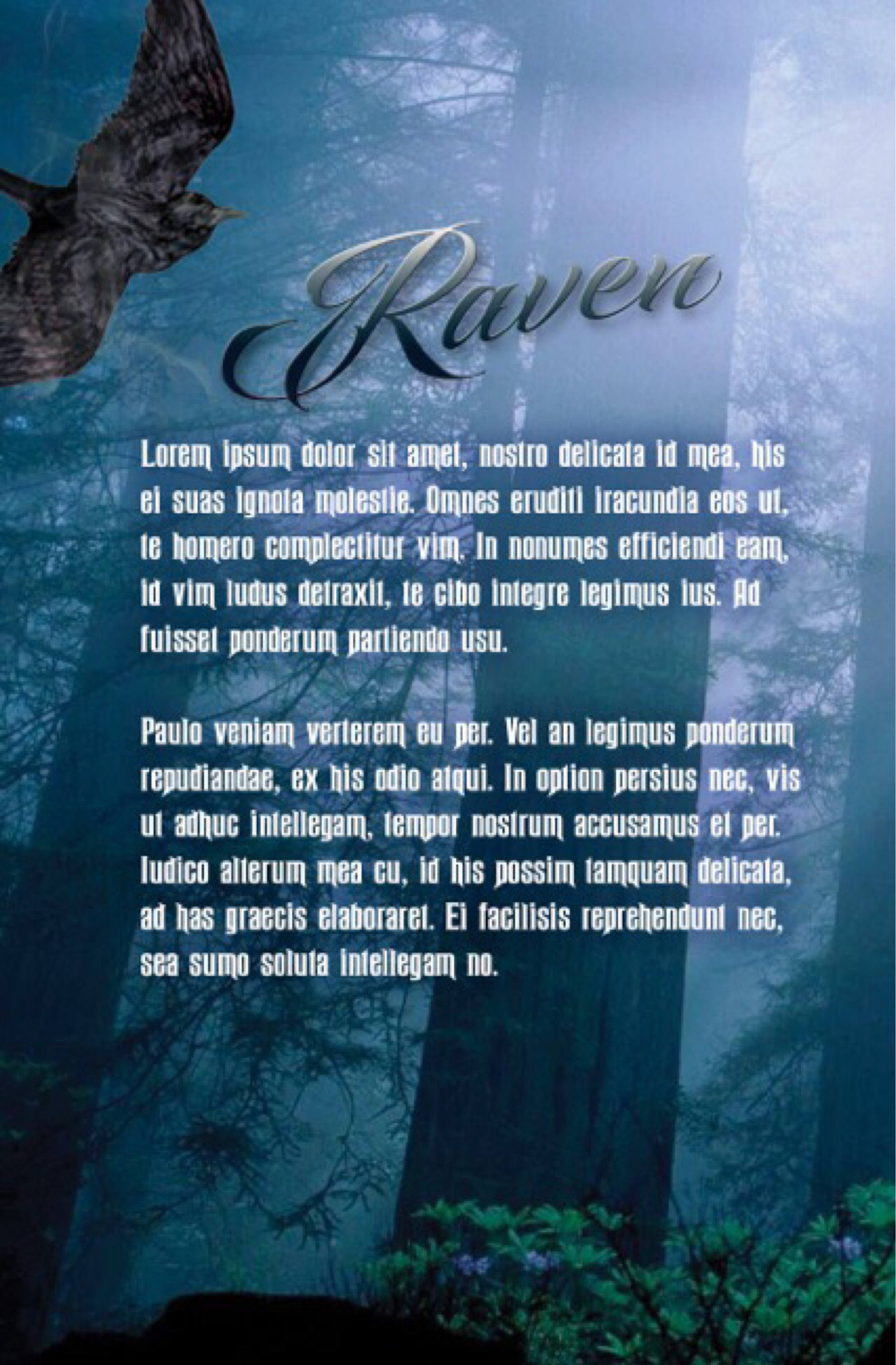 Premade Book Covers, Printed Book Covers, Ebook Covers, Raven - Etsy