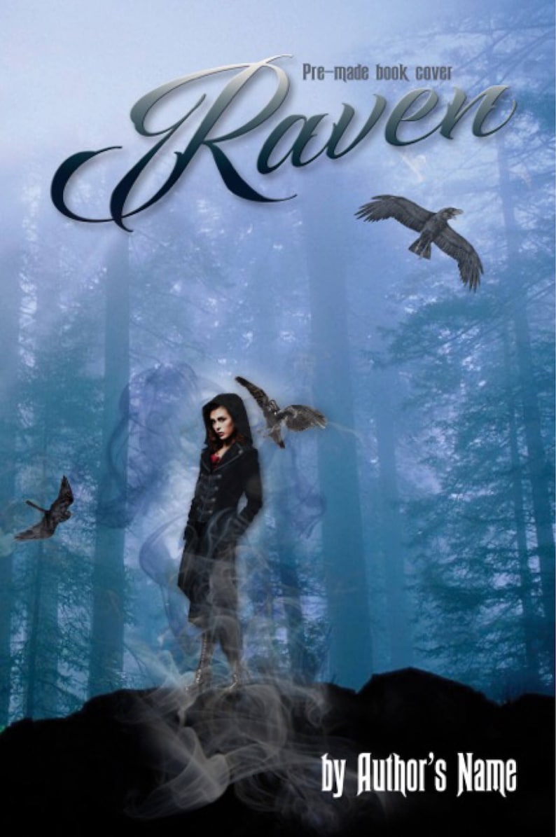 Premade Book Covers, Ebook Covers, Raven - Etsy