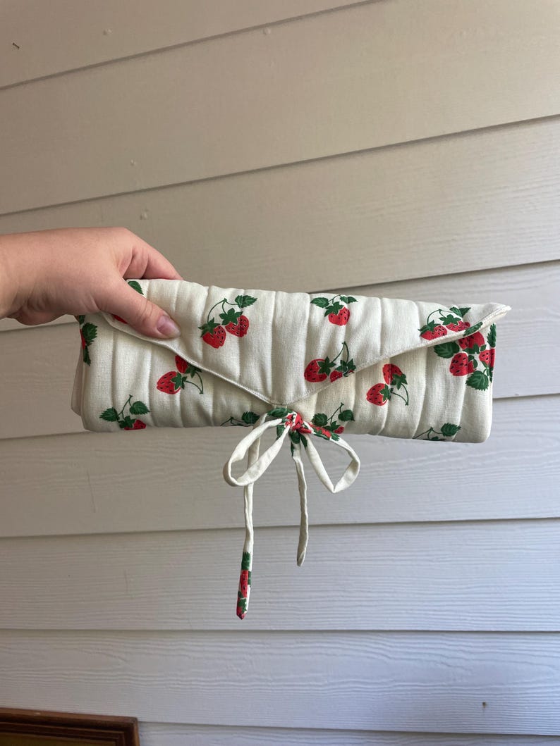 Quilted Jewelry Roll-up Bag PDF Sewing Pattern: Beginner Sewing Project ...
