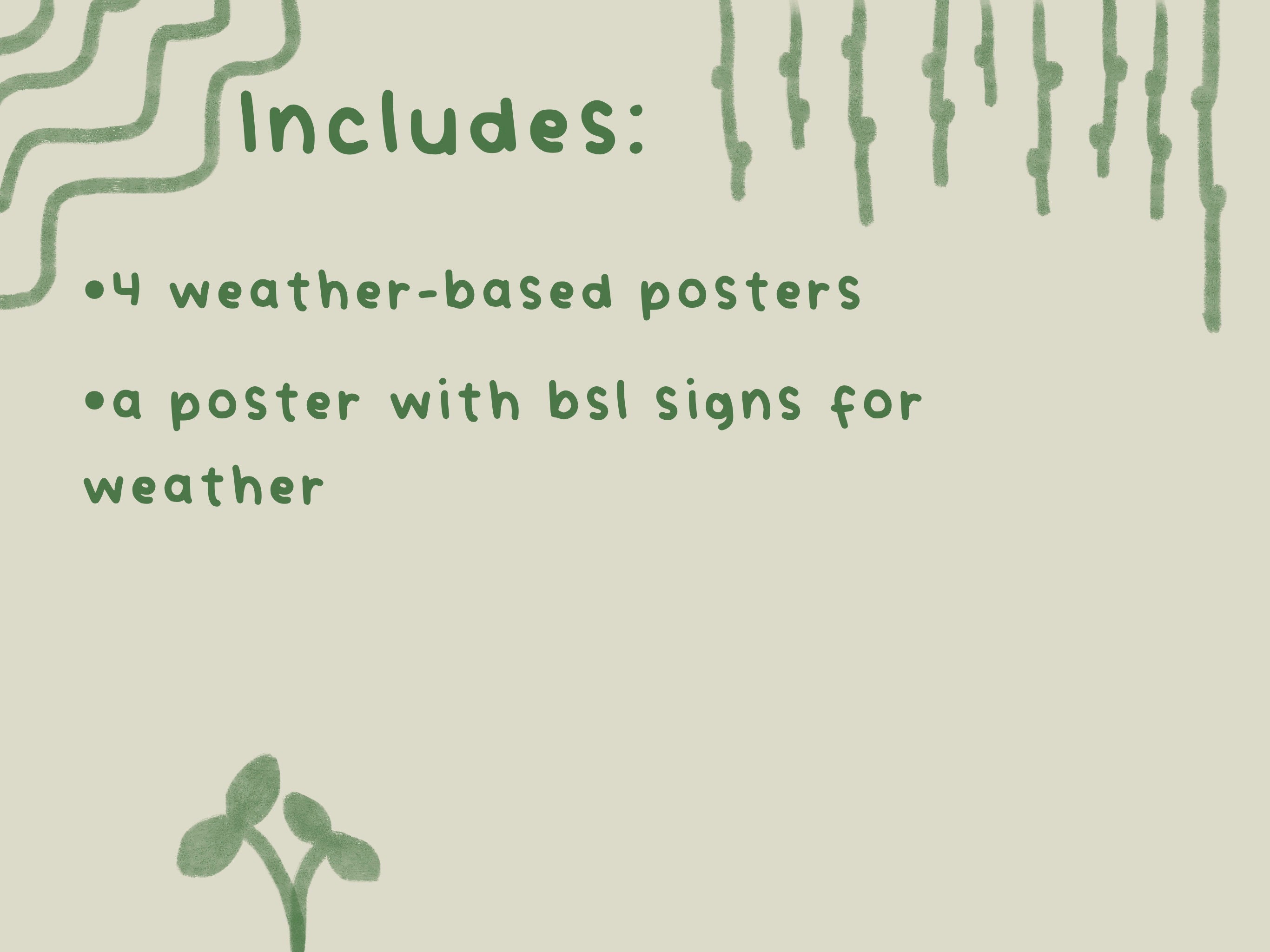 Weather Posters JPEG, 4 Posters, Digital Download, Educational Poster ...
