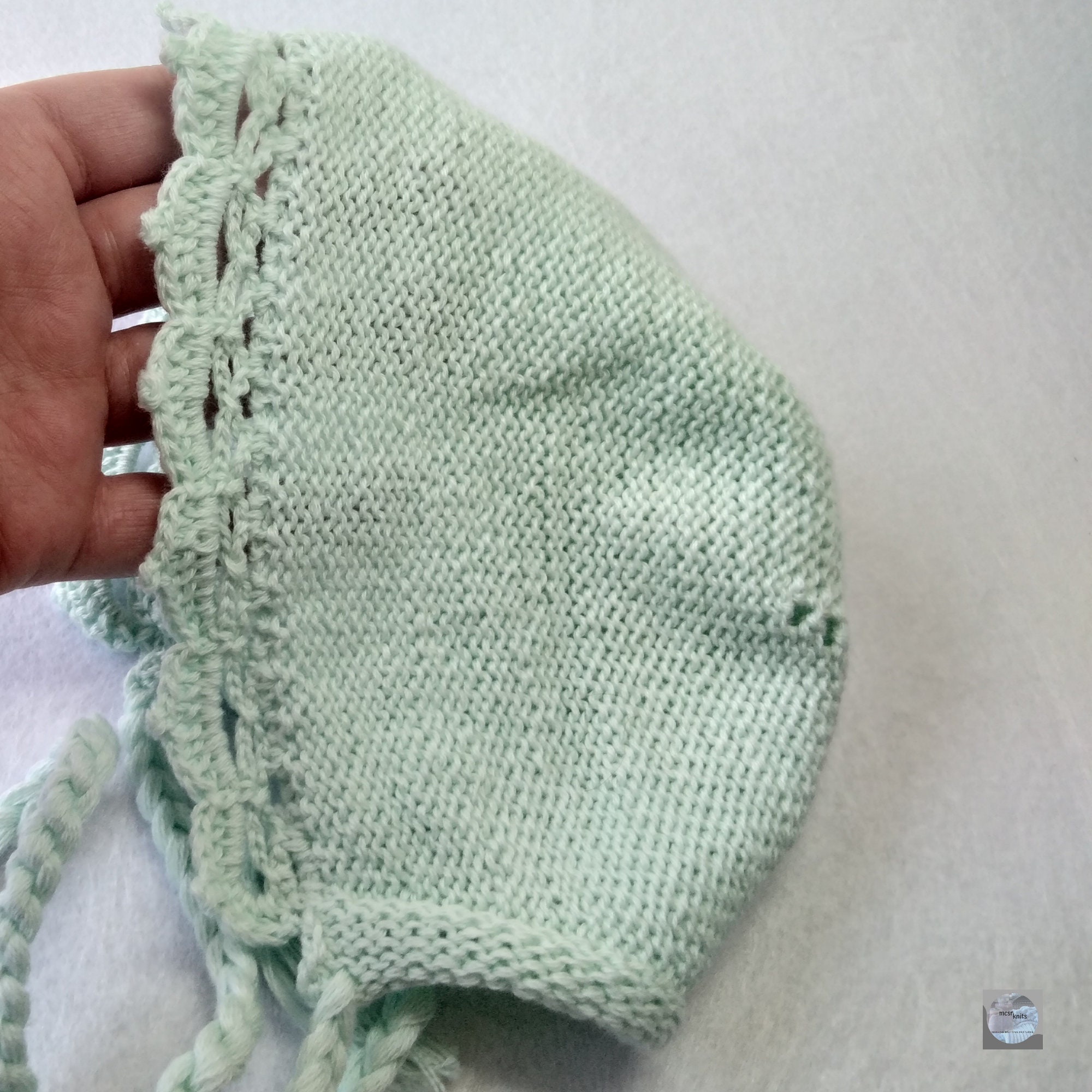 Machine Knitting Pattern Spring Bonnet - Etsy