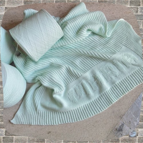 Machine KNITTING PATTERN Baby Blanket Stroller Knitting - Etsy