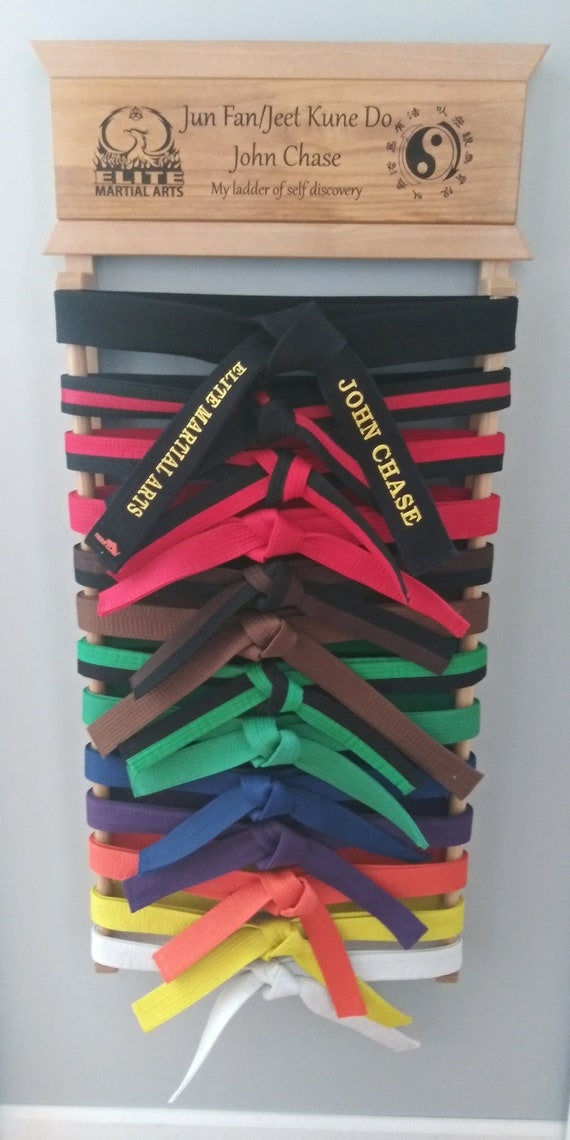Martial Arts Belt Display Personalized Belt Display Rack | Etsy