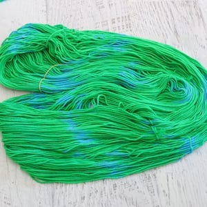 Green Variegated DK Weight Yarn (100% Superwash Merino- 8 Ply) Hand ...