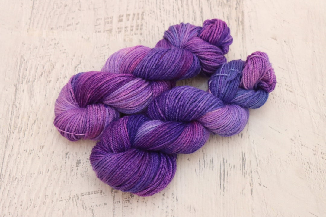 Variegated Worsted Weight Yarn (100% Peruvian Highland Wool) Hand Dyed ...