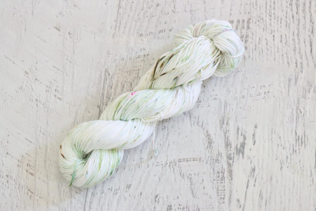 Patsel Worsted Weight Cotton Yarn (100% Cotton) Hand Dyed in Pale ...
