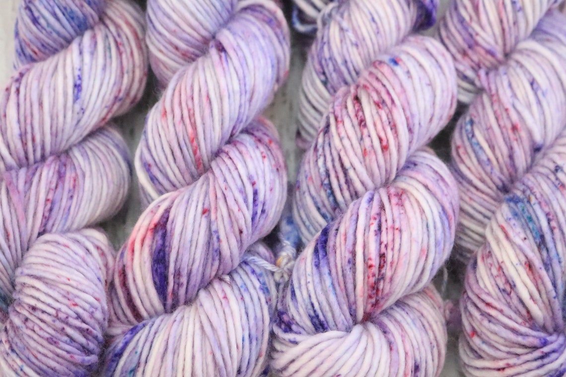 Speckled Worsted/aran Weight Yarn 100% Superwash Merino - Etsy