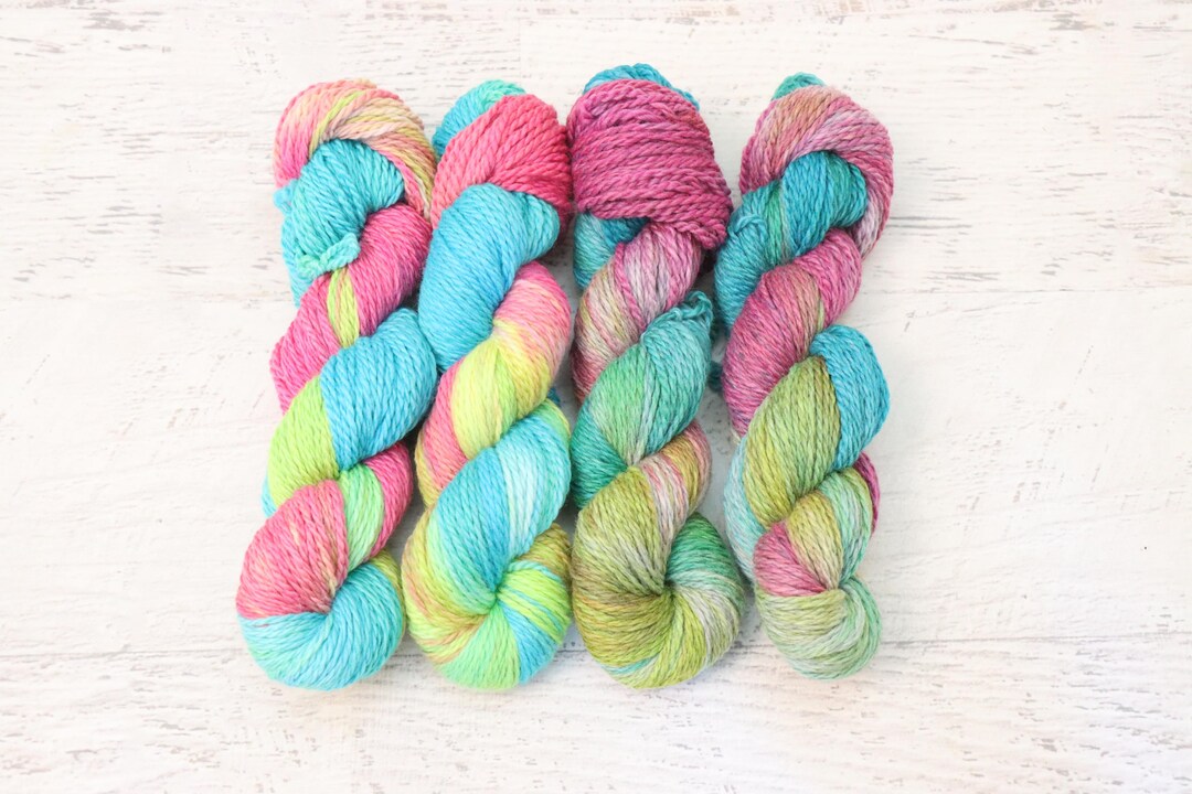 Variegated Worsted Weight Yarn (80/20 Merino Wool/ Alpaca) Hand Dyed in ...