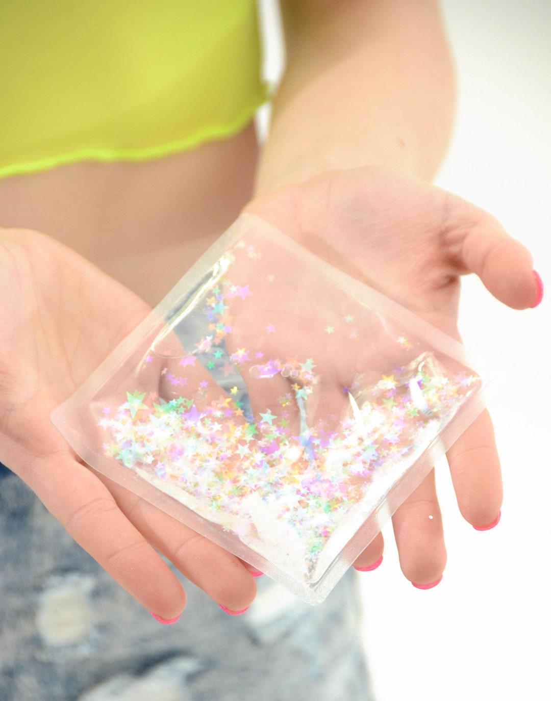 Liquid Glitter Sparkle Square - Transparent Rainbow - Sensory Item ...