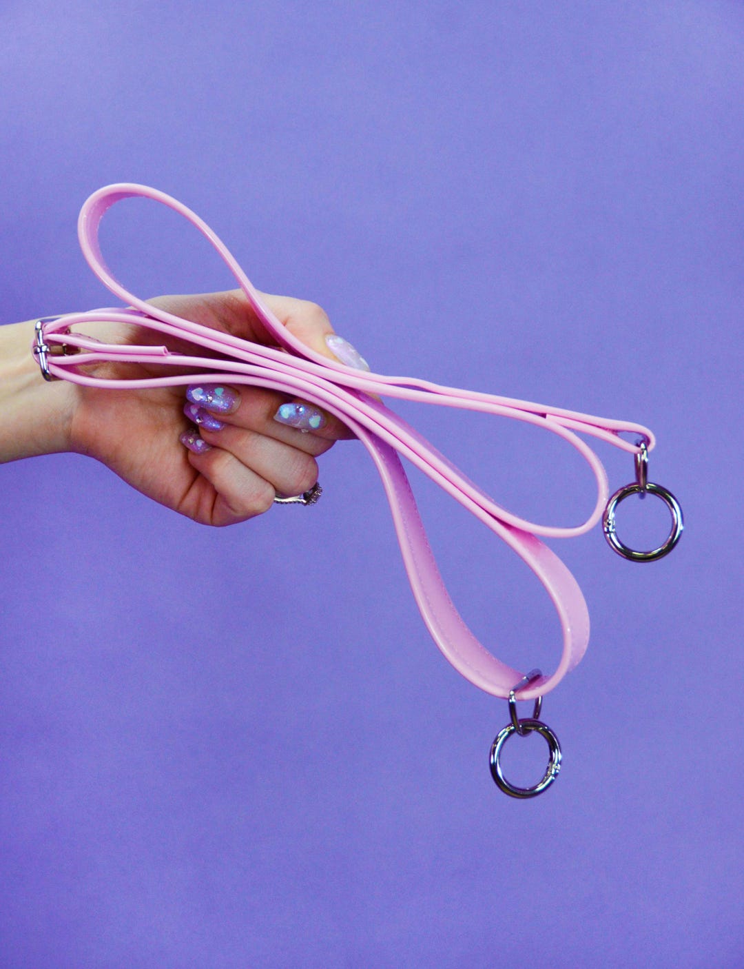 Pastel Pink Vinyl Purse Strap - Crossbody Strap - Jelly Purse Strap ...