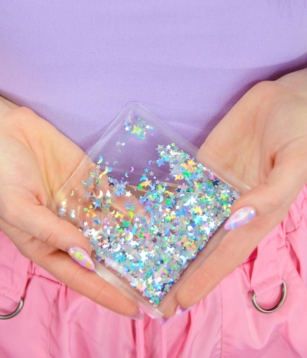 Liquid Glitter Sparkle Square - Disco Diva - Holographic Glitter ...
