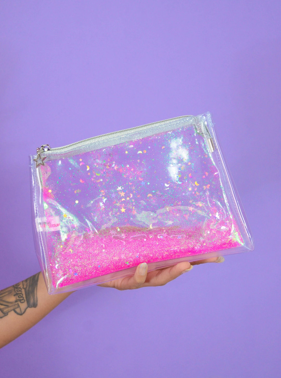 Glitter Goo Makeup Bag - Glitz & Giddy up - Pink Cosmetic Bag - Glitter ...