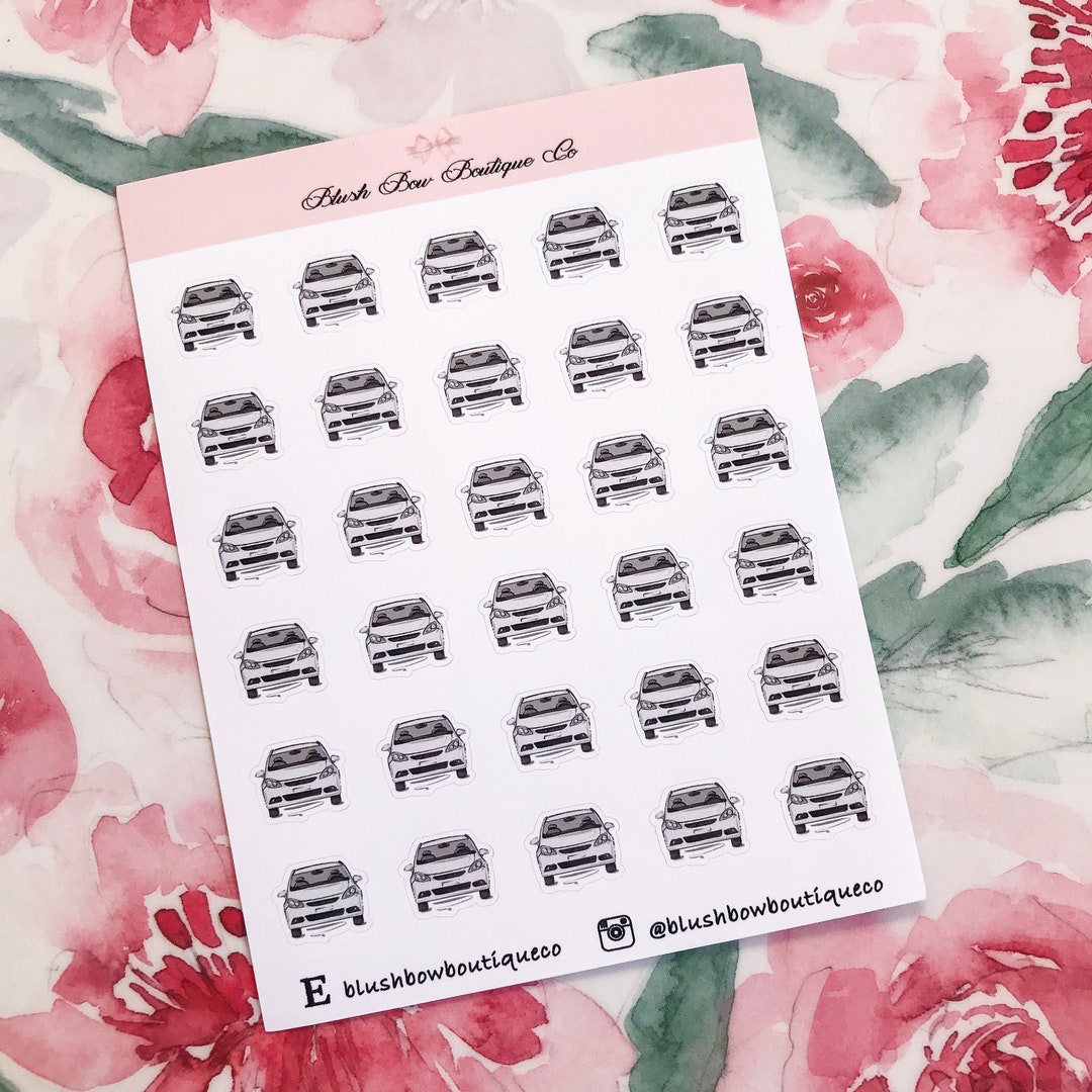 Car Payment Icon Stickers - Planner Icon Stickers, Premium Matte ...